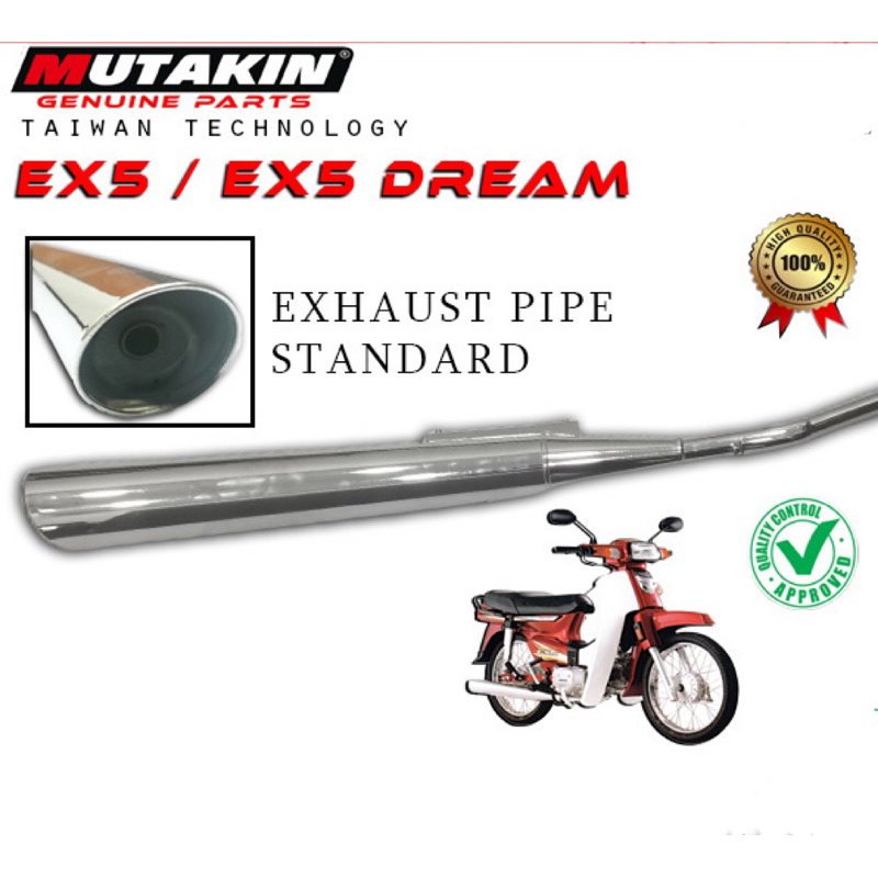 MUTAKIN HONDA EX5 STD EXHAUST PIPE HONDA EX5 DREAM EXZOS PAIP | Shopee ...
