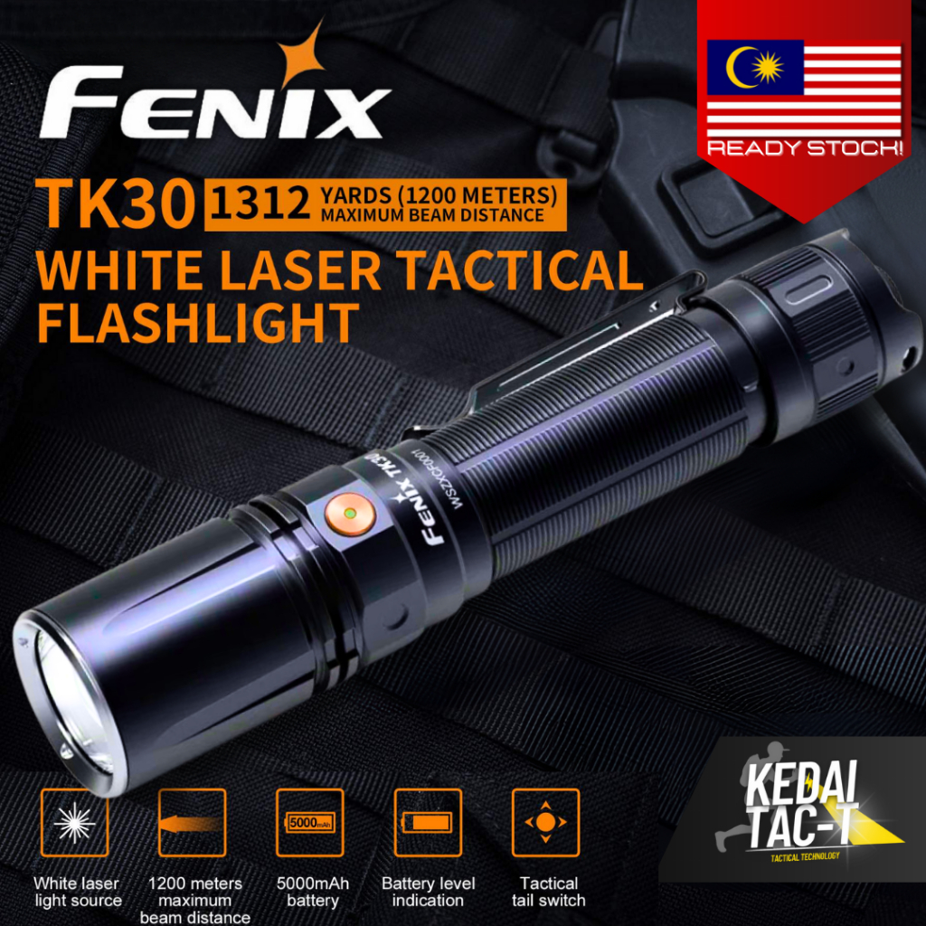 FENIX TK30 - White Laser 500L Rechargeable Flashlight - ORIGINAL - Ready Stock in MALAYSIA from ...