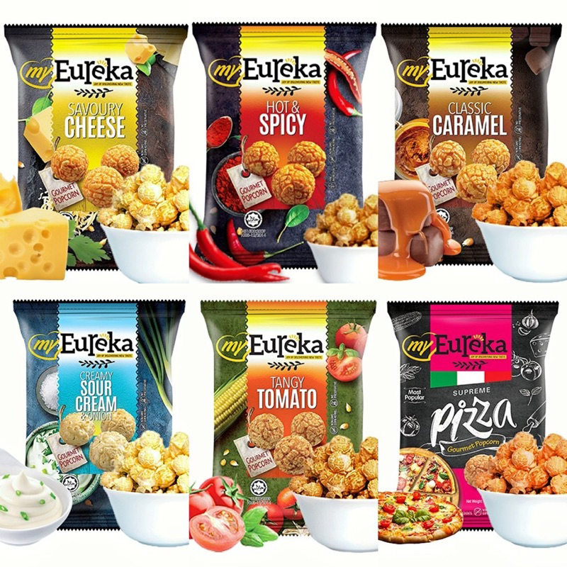 Eureka popcorn 80g (cheese, caramel, spicy) 2026 exp | Shopee Malaysia