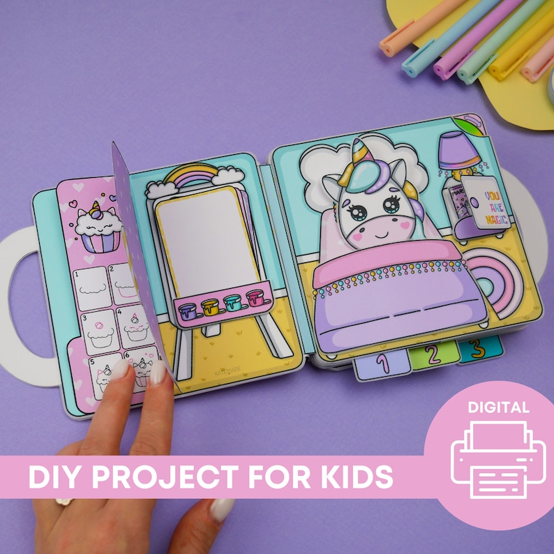 (PDF) Busy Book Unicorn Activities Paper Doll 14 pages SOFTCOPY ...