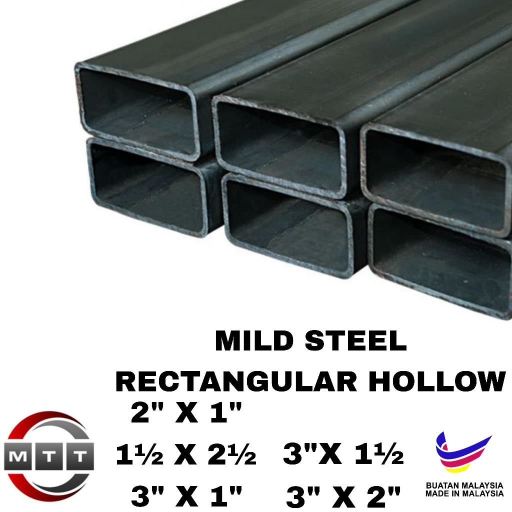 MILD STEEL (BESI) RECTANGULAR HOLLOW (DIFFERENT SIZES AND LENGTH ...