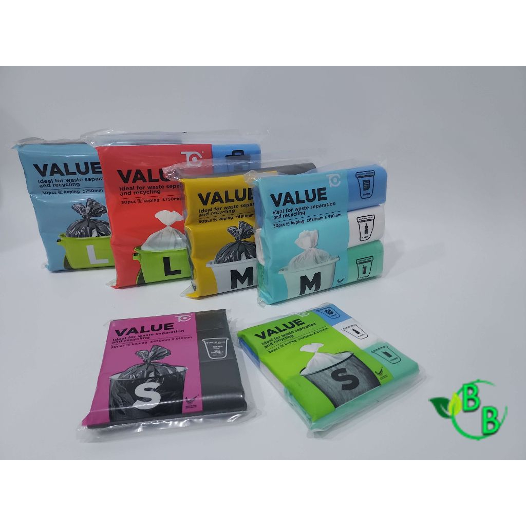 Waste Separation Garbage Bag/ Mixed Colours Garbage Bag/ Garbage Roll ...