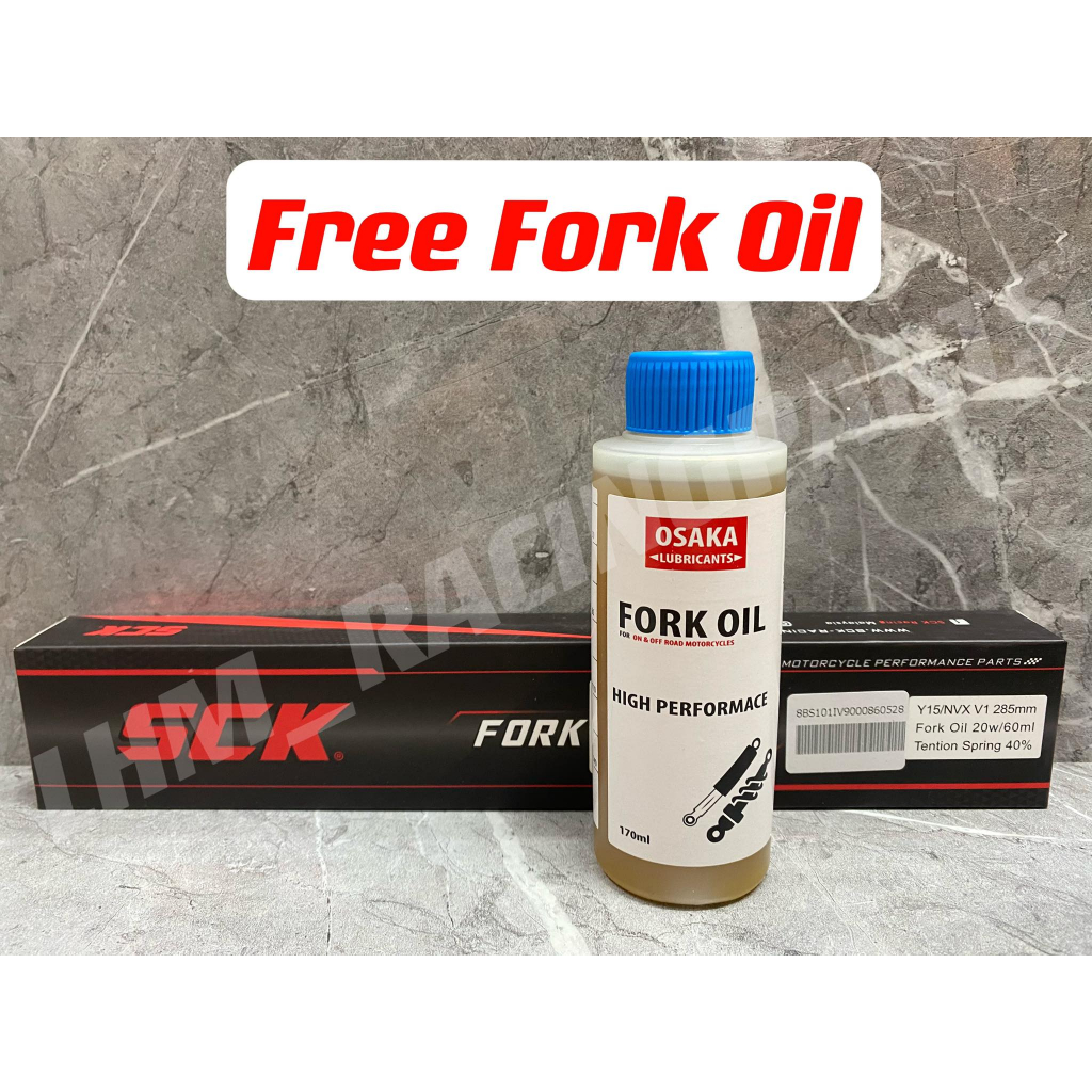 SCK RACING Fork Spring Y15ZR Y15 SET (V1 & V2) LC135 RS150+TENTION 40% ...