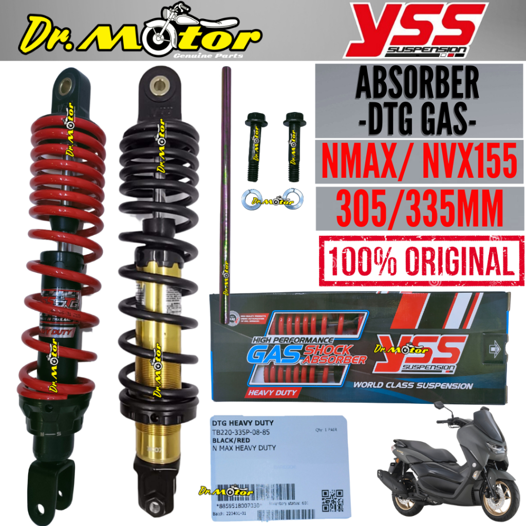 NVX155 Nmax NVX 155 NMAX150 NMAX155 335mm 305 Absorber Rear BELAKANG ...