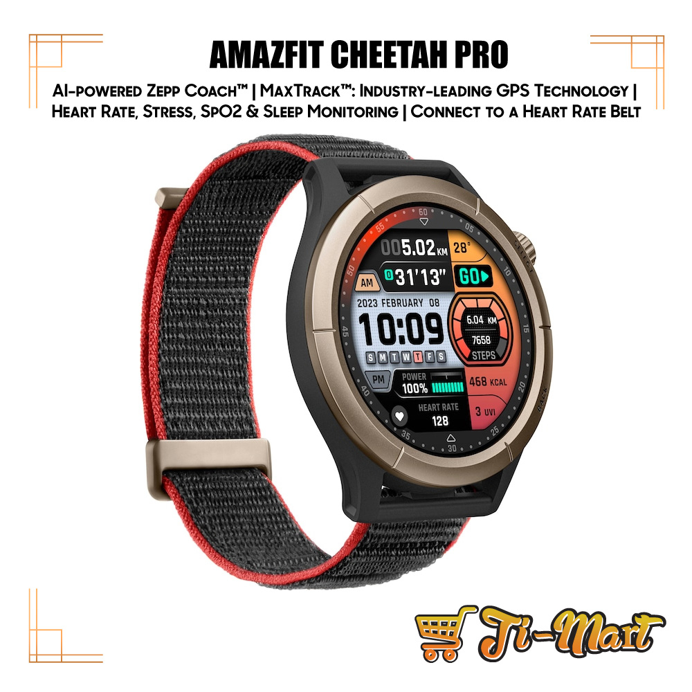 Amazfit Cheetah Pro [MaxTrack™:Industry-leading GPS Tech I AI-powered ...