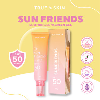 True to Skin Sun Friends Soothing Sunscreen Gel SPF 50 PA++++ (30g ...