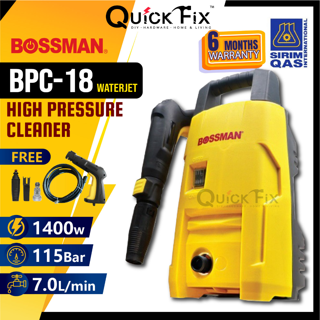 QuickFix BOSSMAN BPC-117 Waterjet High Pressure Cleaner Water Jet ...