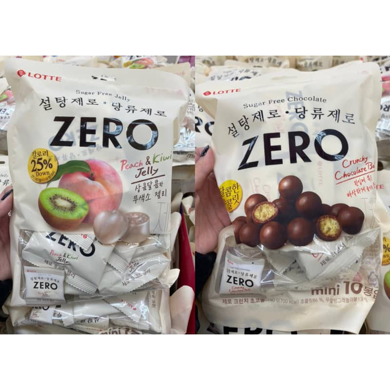 现货！[Lotte] Zero Sugar Free Jelly /Choco Ball 1 mini pack 低卡无糖水果软糖/巧克力球 ...