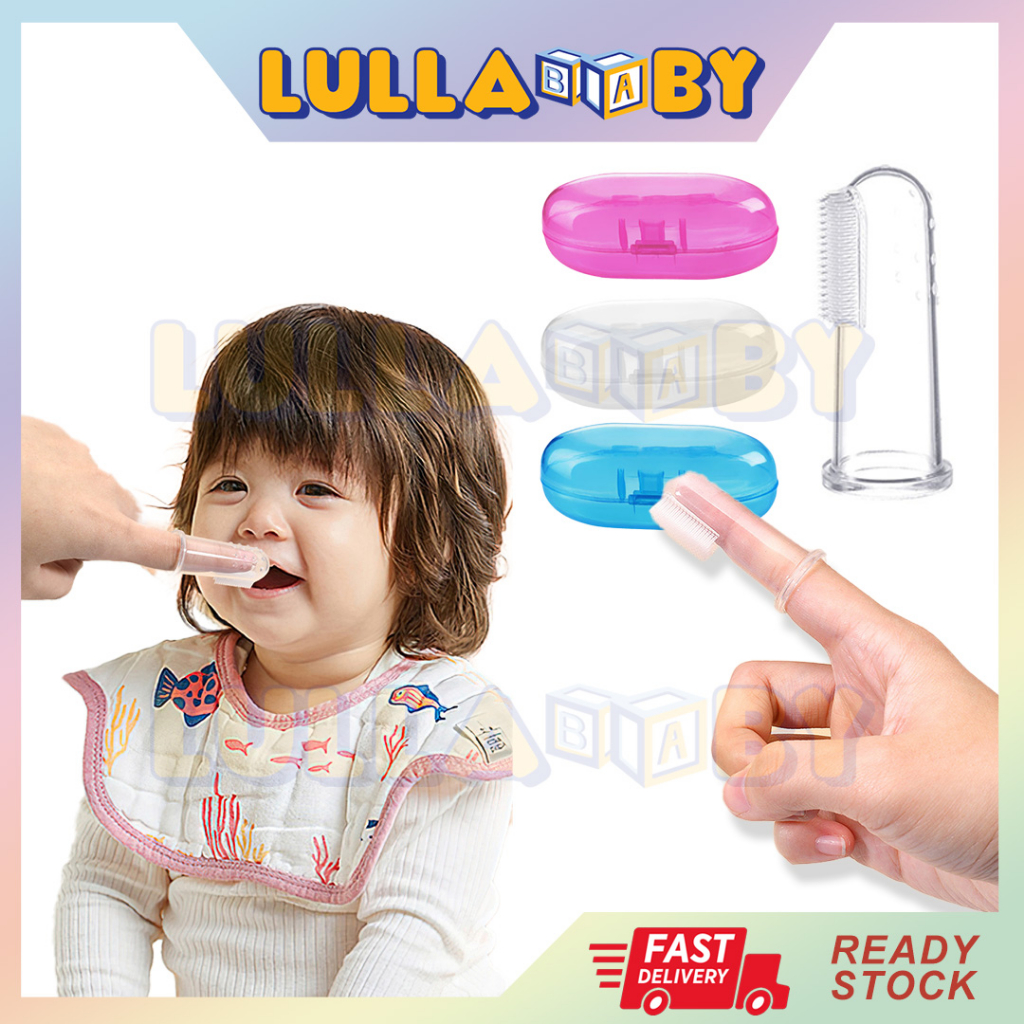 🔥READY STOCK🔥Baby Silicone Finger Toothbrush kids soft toothbrush doesn ...