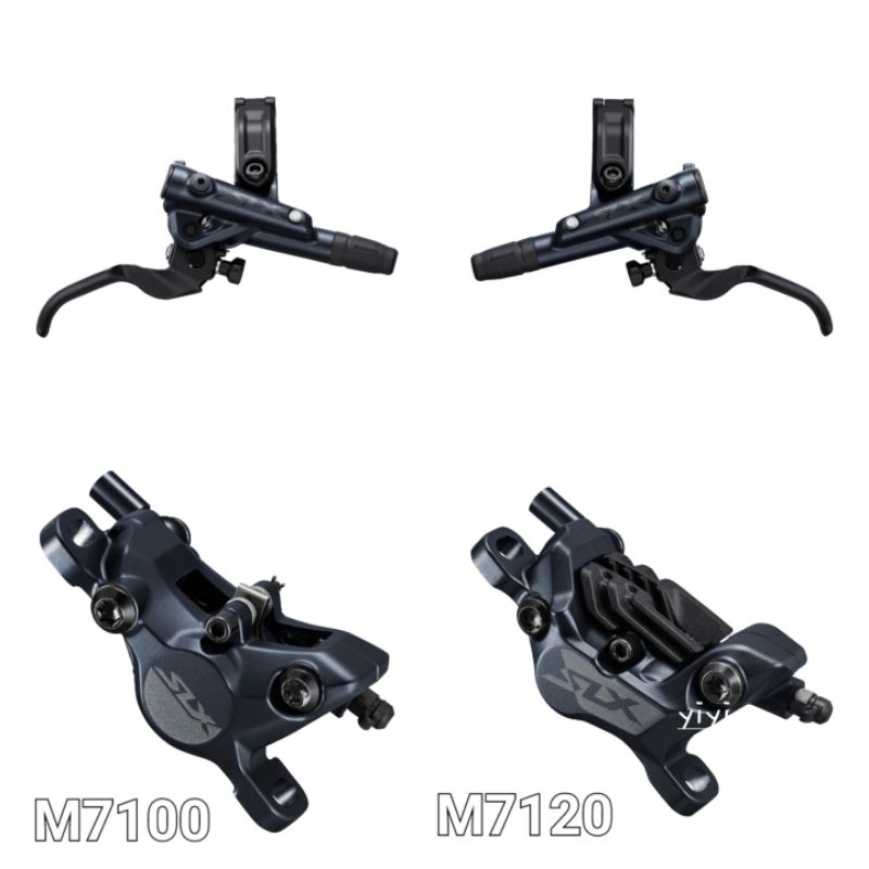 Shimano SLX BL M7100 M7120 Hydraulic Disc Brake Set 2piston 4piston ...