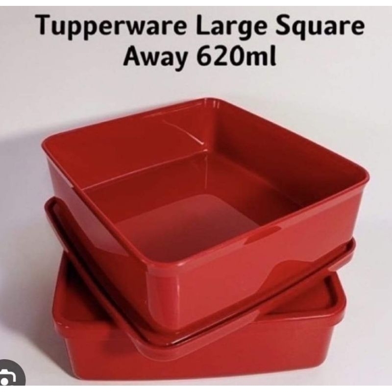 Tupperware Large Square Away 620ml 1 pcs | Shopee Malaysia
