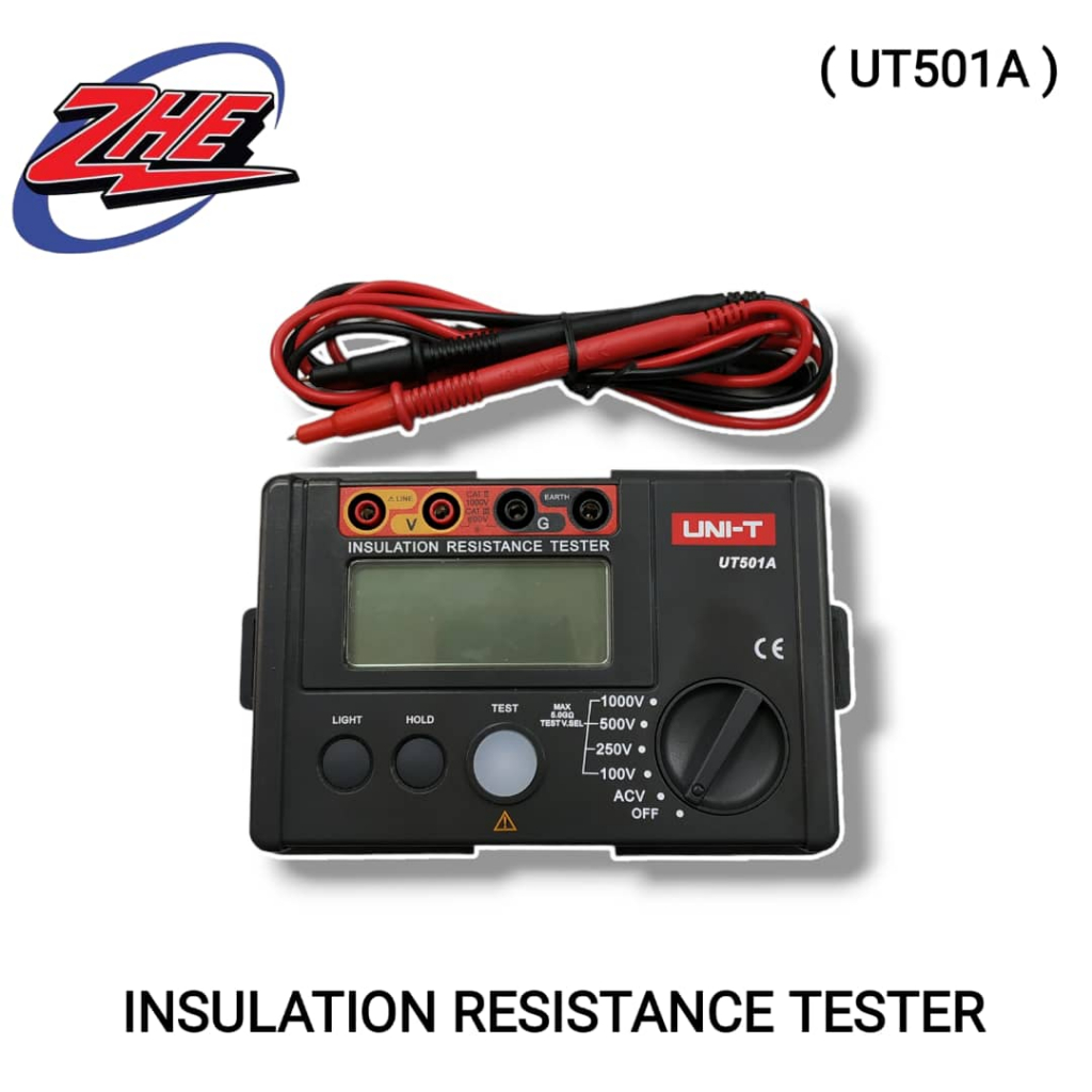 UNI-T UT501A INSULATION EARTH GROUND RESISTANCE MULTIMETER VOLTMETER ...