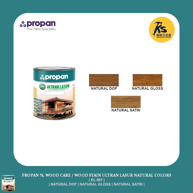 PROPAN Wood Care / Wood Stain Ultran Lasur Natural Colors EL-501 1 LTR ...