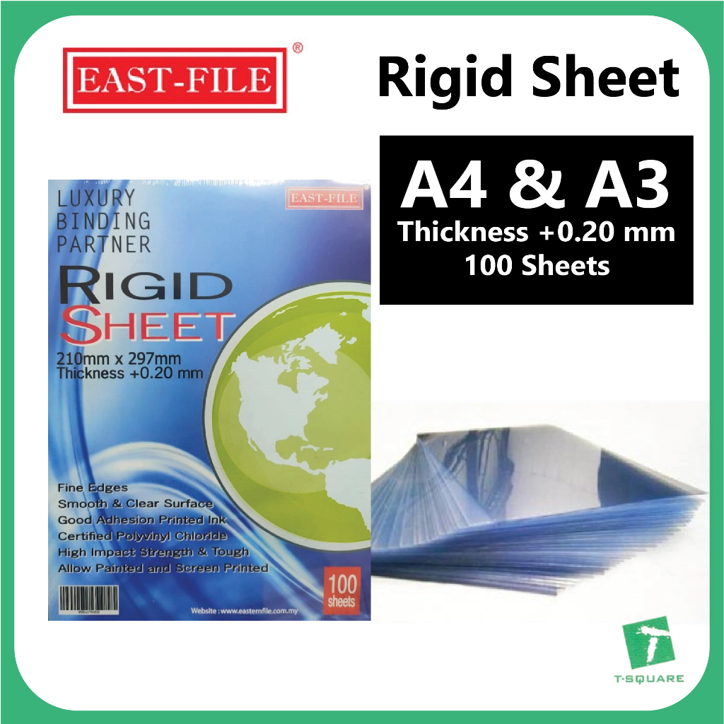 EAST-FILE Luxury Binding Partner / Rigid Sheet 100s (A4/A3) READY ...