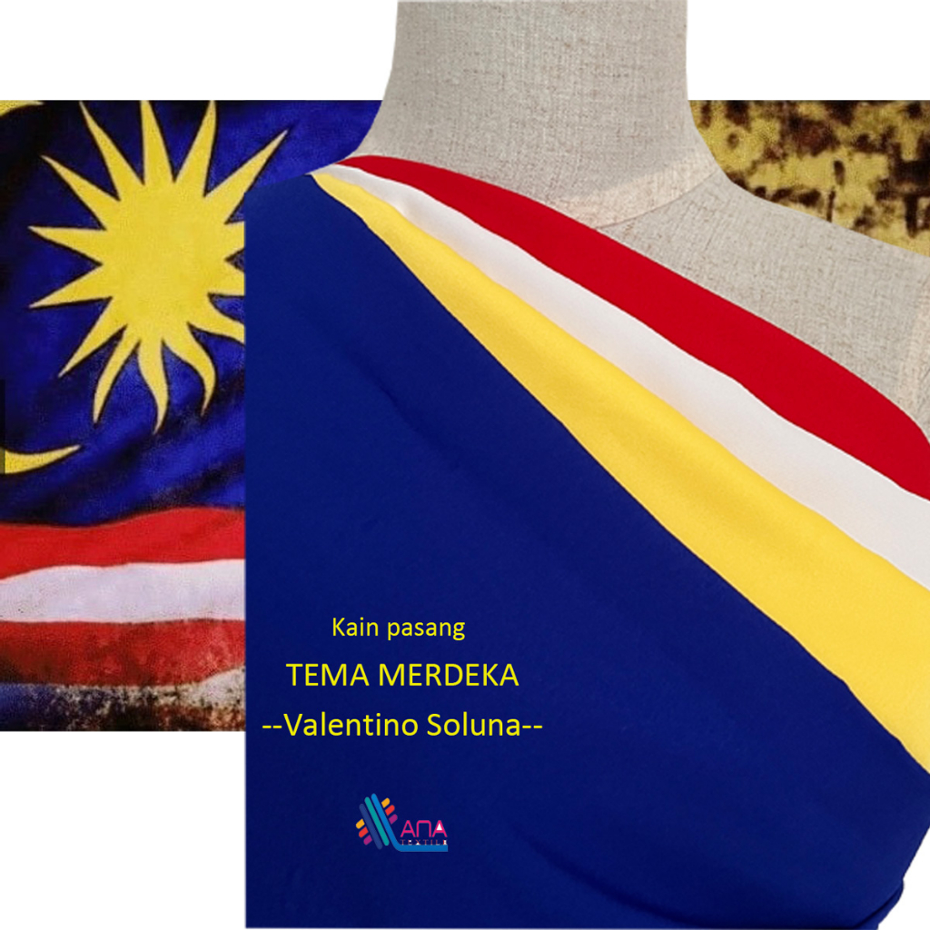 Kain Pasang Tema Merdeka Dull Satin Valentino Soluna Silk Japan Bidang ...