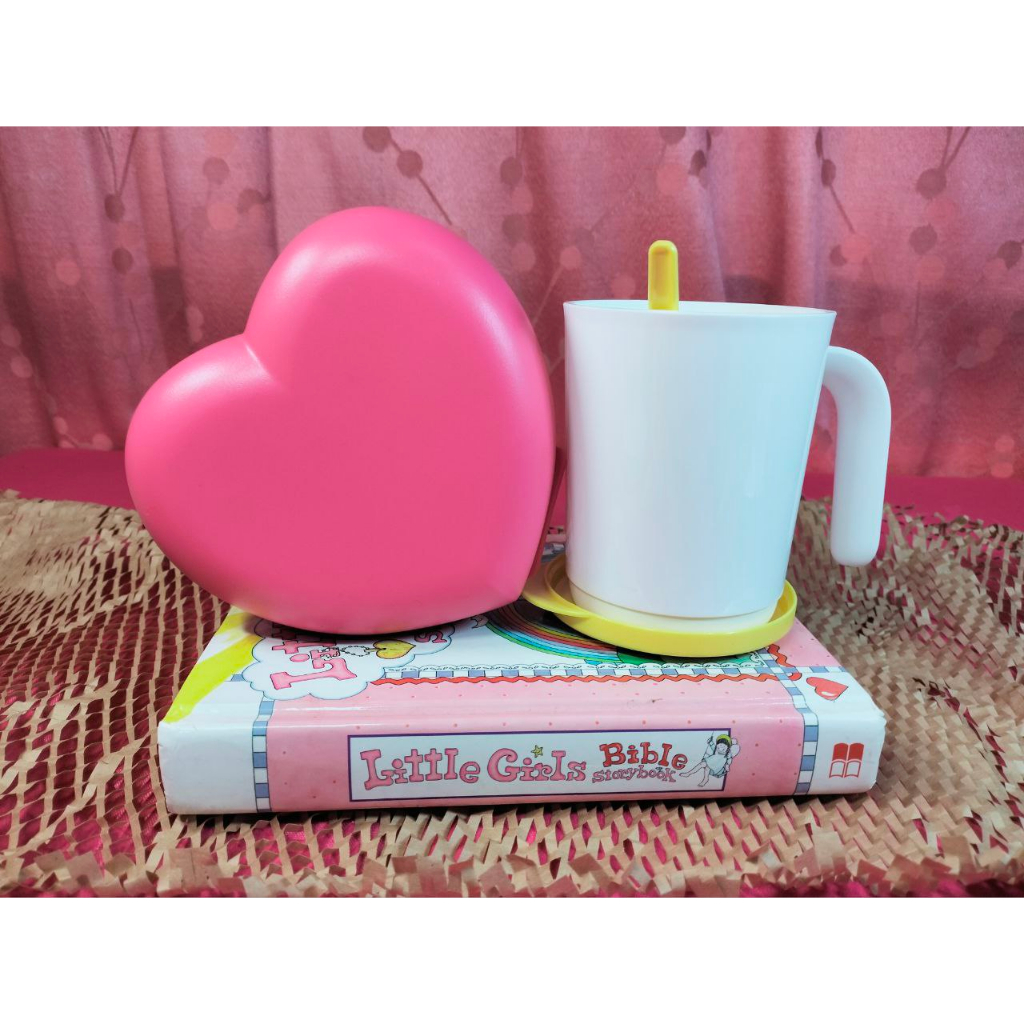 Tupperware Heart Shape Keeper & Illumina Mug With Spoon | Shopee Malaysia