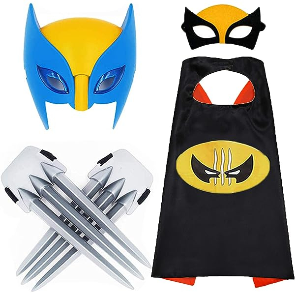 Superhero Mavel Cosplay Custome Halloween Set Wolverine Deadpool X-Men ...
