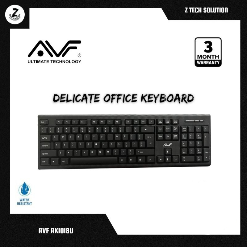 AVF AK1018U Standard Office Keyboard USB | Shopee Malaysia