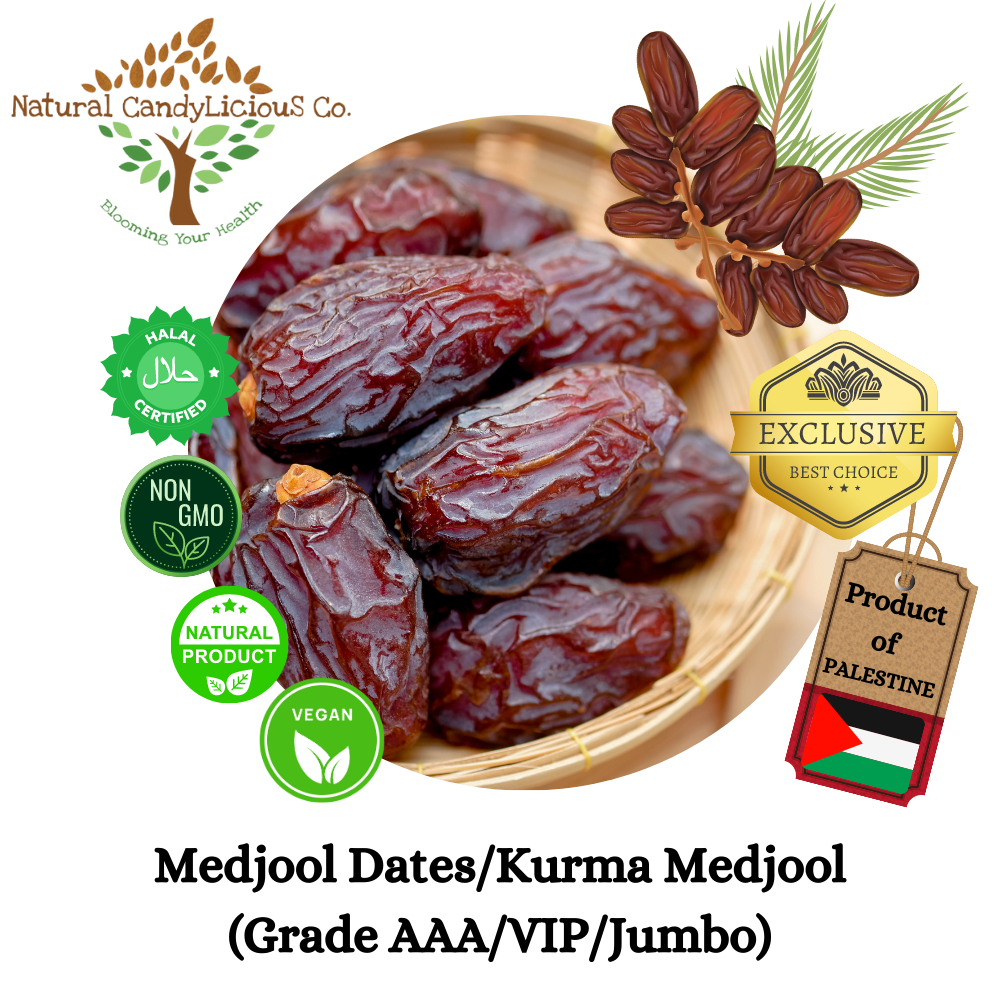 Grade AAA/VIP/Jumbo Premium Palestinian Medjool Dates / Kurma Medjool ...