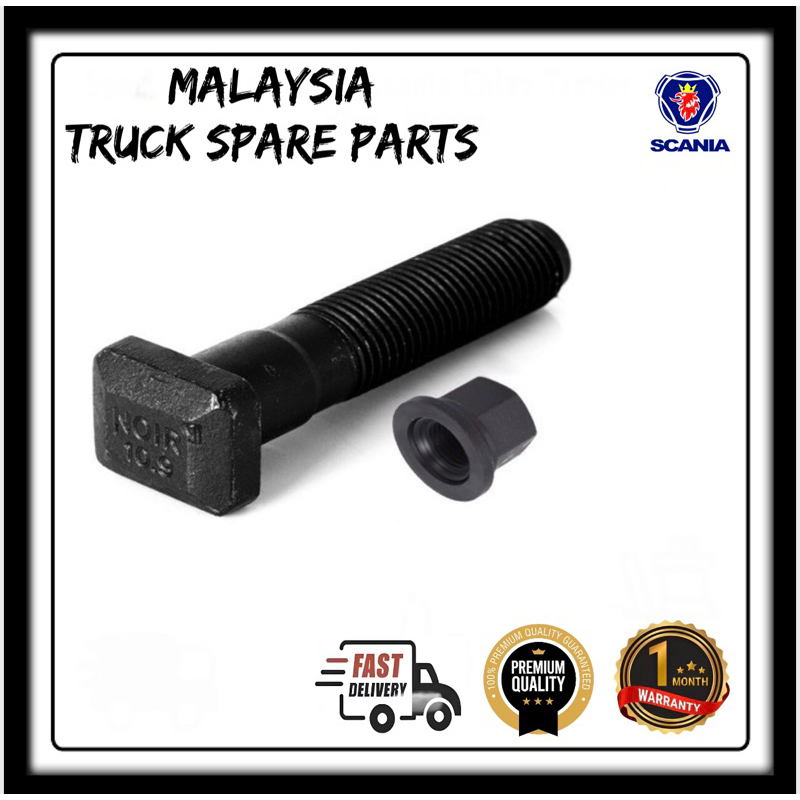 HUB BOLT WITH NUT SCANIA | Shopee Malaysia
