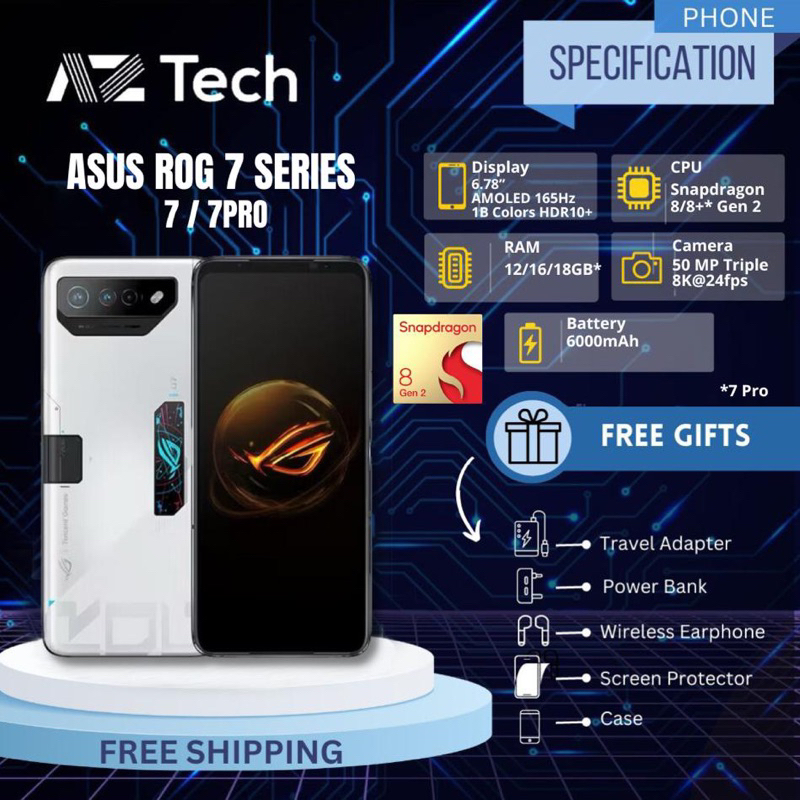 New Asus Rog 7 | Rog 7 Pro & 1 Year Warranty | Shopee Malaysia
