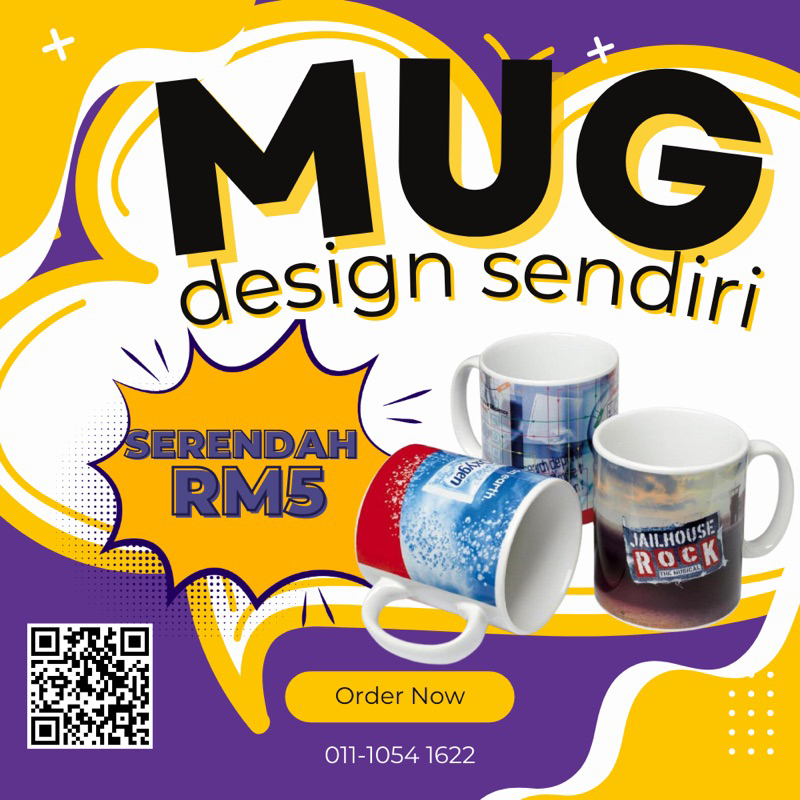 Mug Design Sendiri Sublimation Print Satu Pun Boleh Lagi Banyak Lagi ...