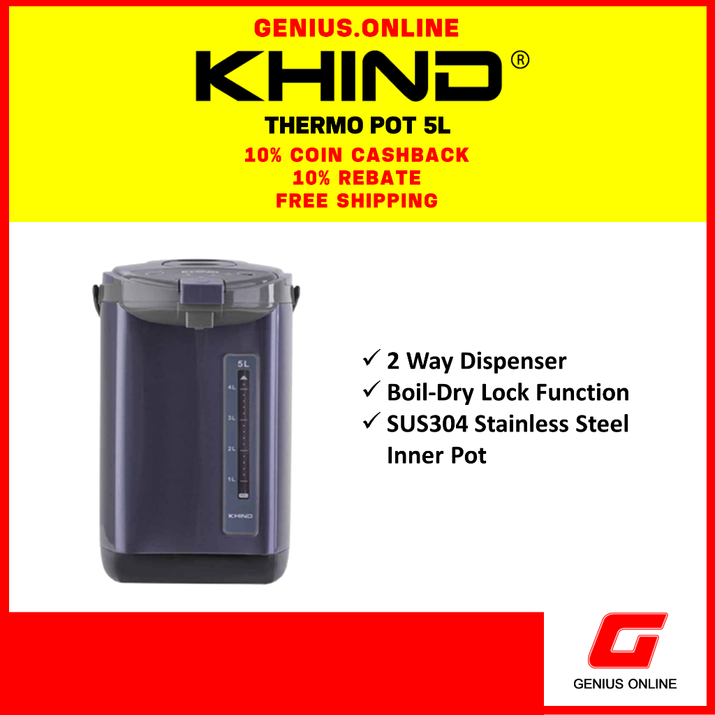 PENSONIC/KHIND Electric Thermo Pot Flask (3L/5L/6L) PTF3001/PTF4800 ...
