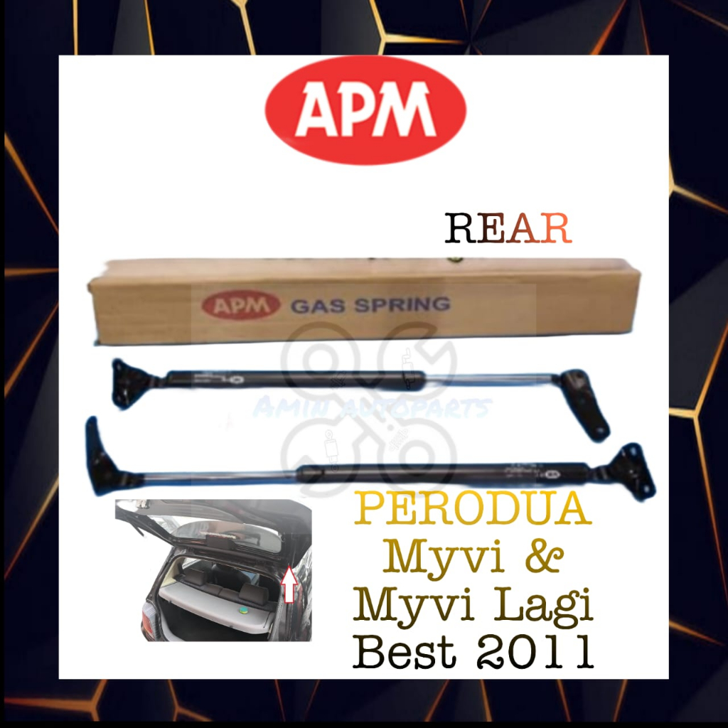 Apm Rear Bonnet Absorber / Gas Spring / Tailgate Damper for Perodua ...