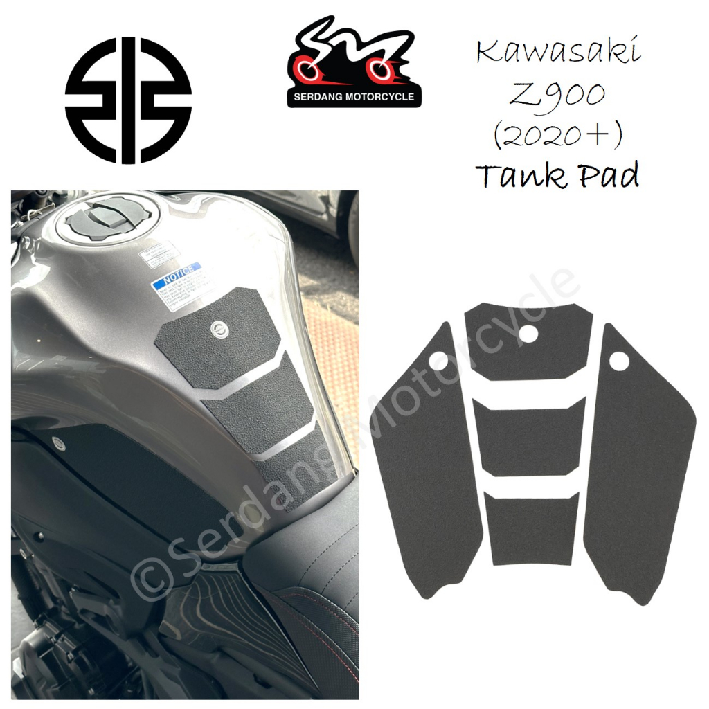 Kawasaki Z900 (2020+) Tank Pad Scratch Decal Fuel Protector Guard Grip ...