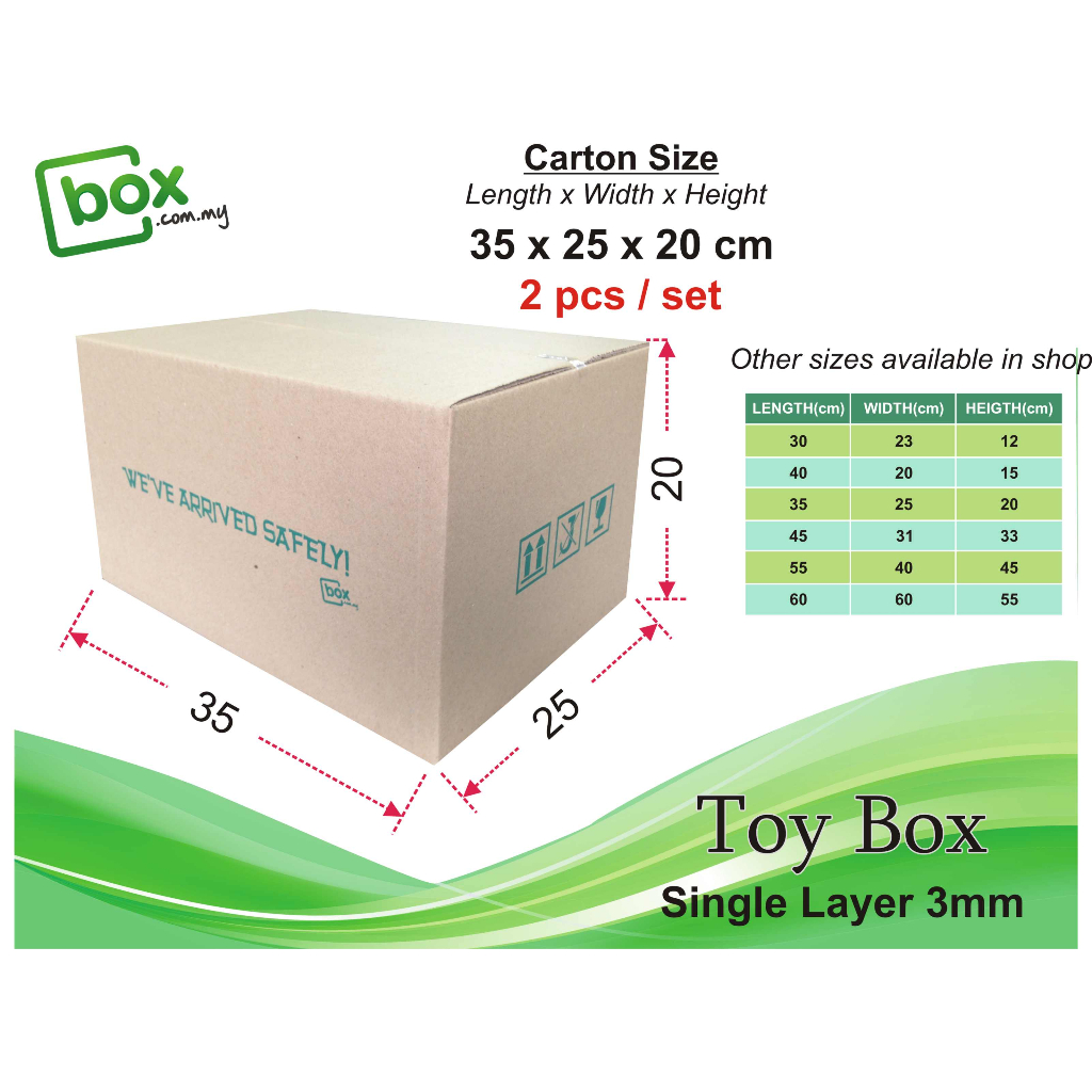 [2Pcs]Toy - Small Box, Courier Box,Carton Box Packaging,Kotak Kecil ...