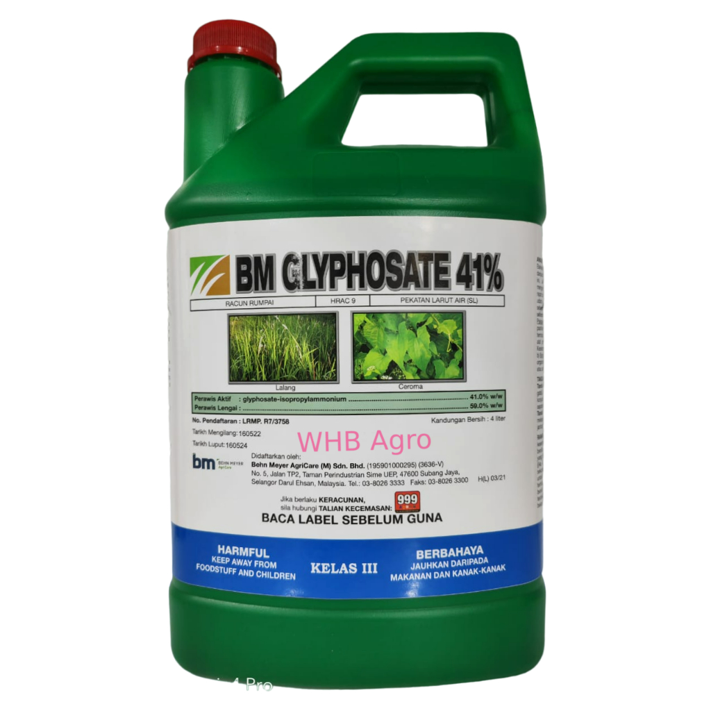 BM Glyphosate 41% - ( 4L ) 👍 💯 | Shopee Malaysia