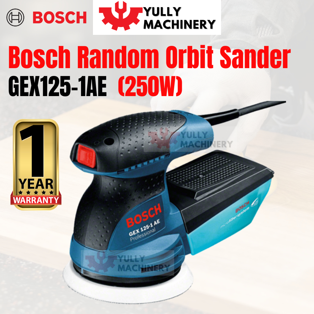 BOSCH GEX 125-1 AE Random Orbit Sander Professional Corded Orbital Sander | Shopee Malaysia