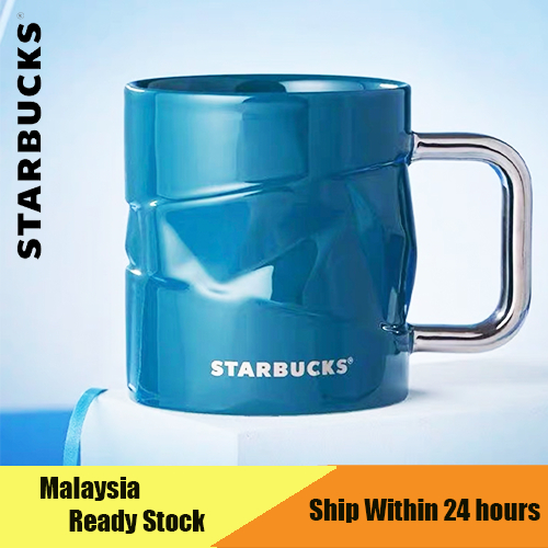Starbucks Deep Blue Diamond Cut Design Limited Edition Ceramic Mug ...