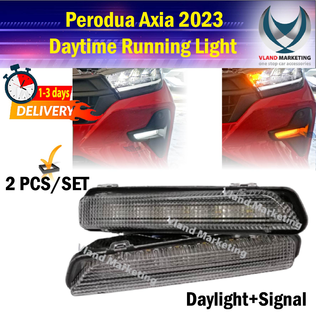 PERODUA AXIA SE AV 2023 NEW DRL LED DAYLIGHT RUNNING LIGHT FOG LAMP ...