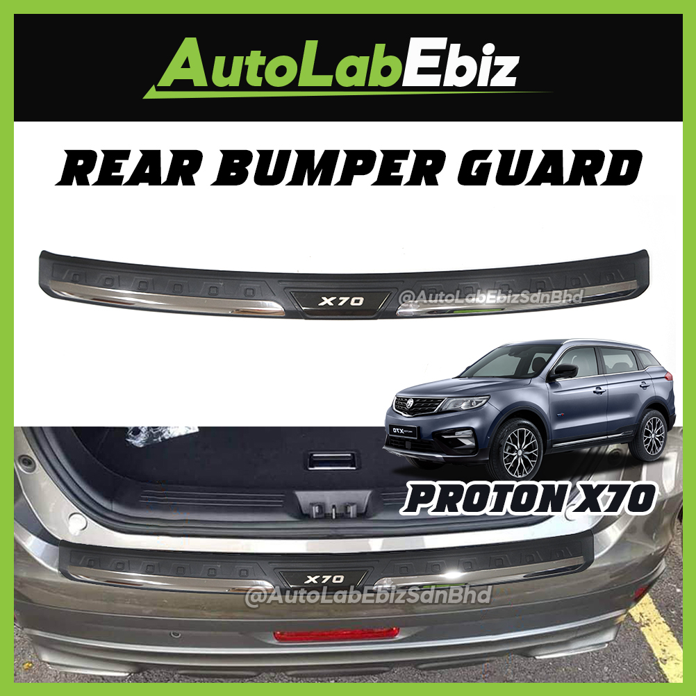 Rear Bumper Guard 3D with Chrome Linning Proton X70 | Shopee Malaysia