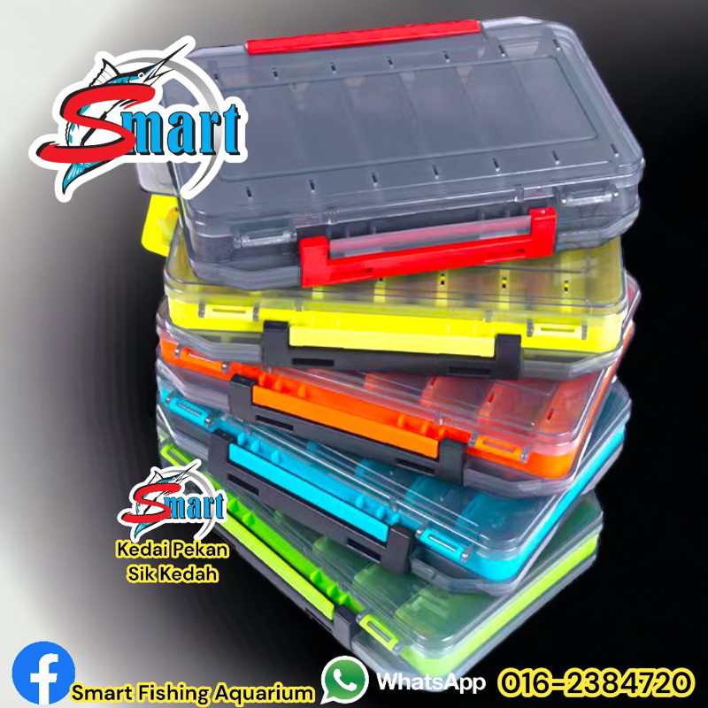 ** Smartfishing Double Sided Lure Box, Tackle Box, Fishing Box , Size ...