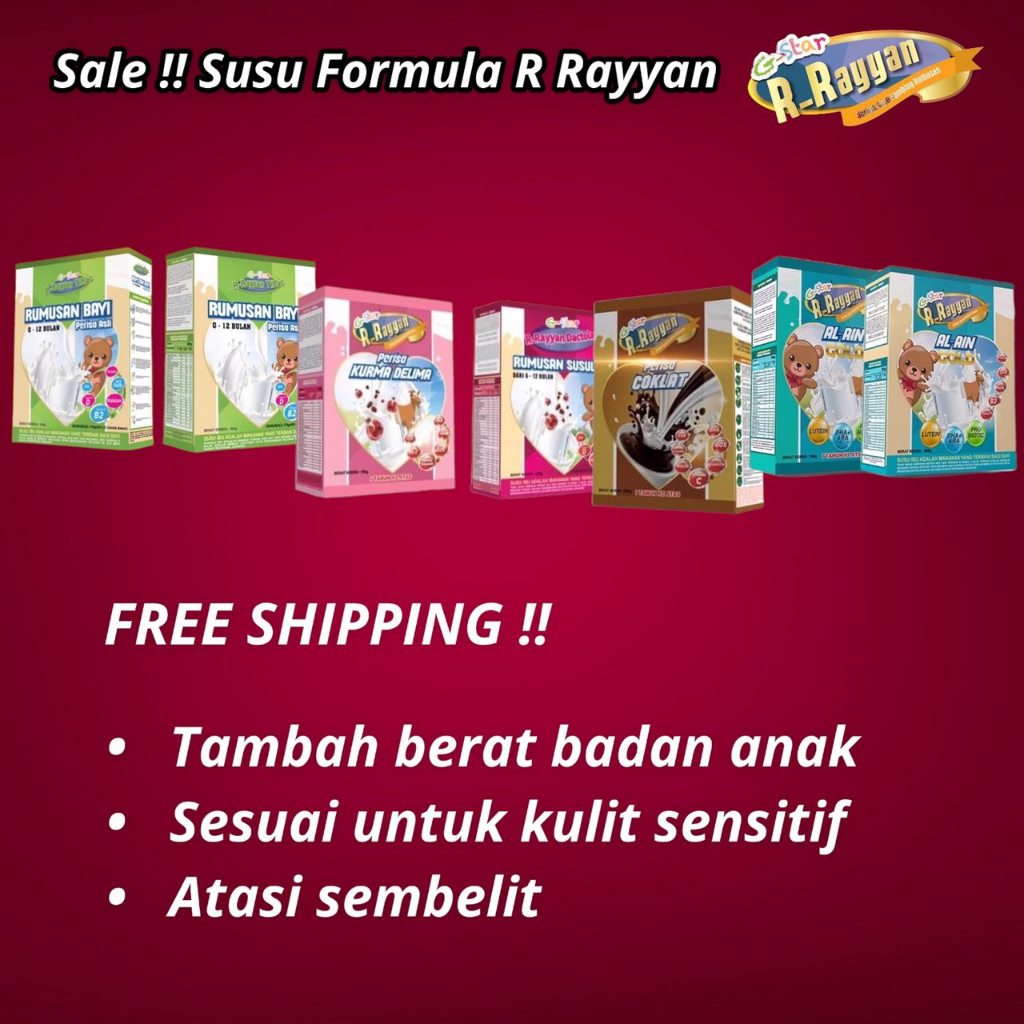 SUSU FORMULA R RAYYAN ( SABAH/SARAWAK) | Shopee Malaysia