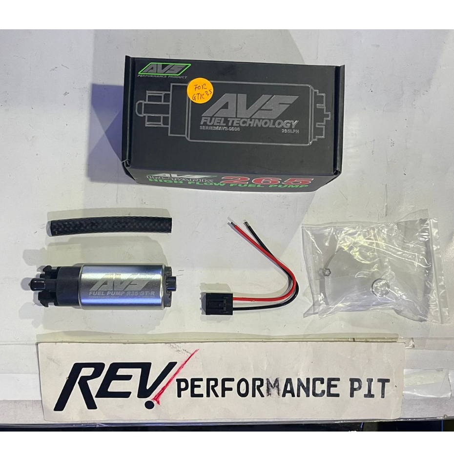 AVS FUEL PUMP short body 108mm 265LPH Universal Subaru EVO10 EVO X ...
