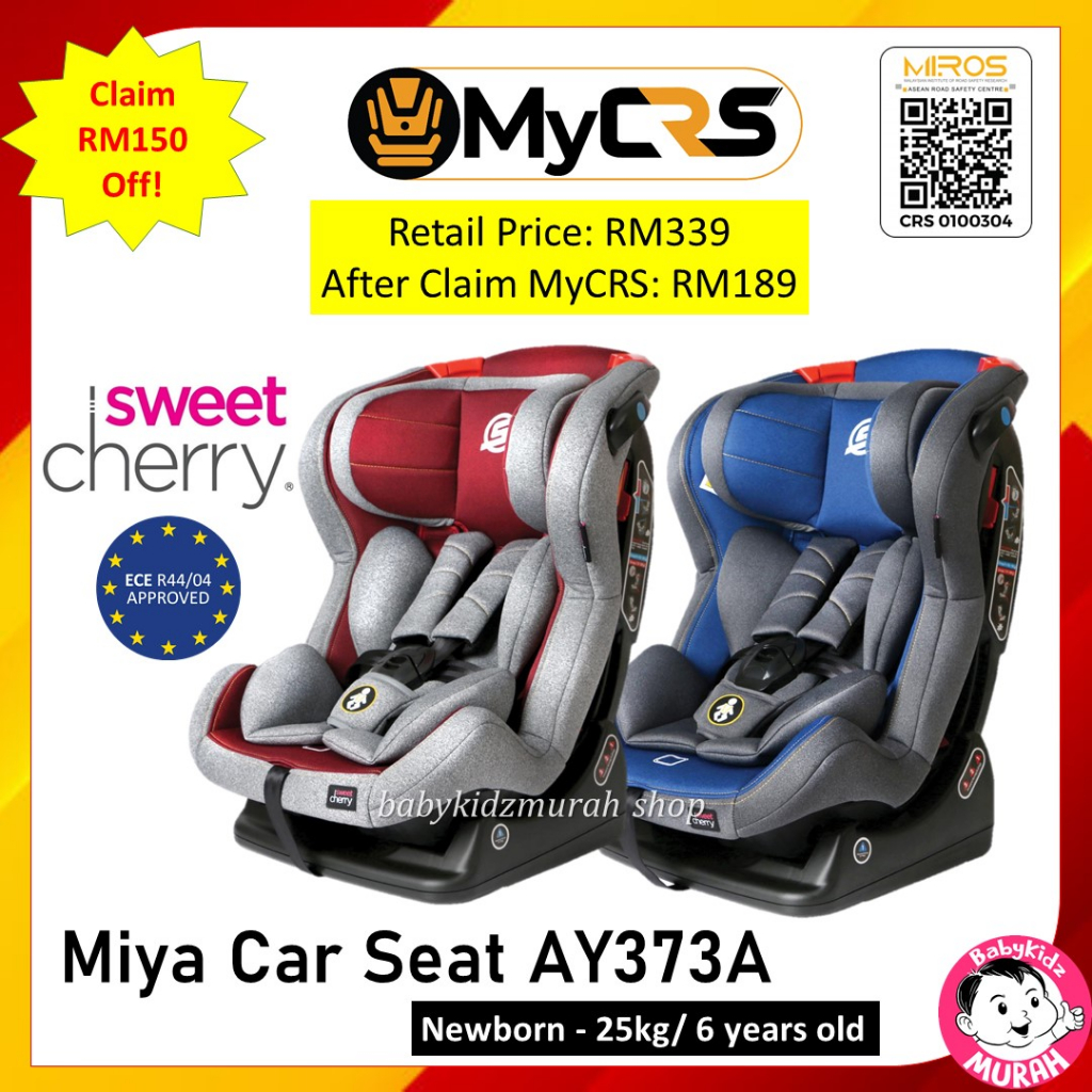 Car Seat Sweet Cherry Miya & Crolla Alpha Newborn~25kg Convertible ...