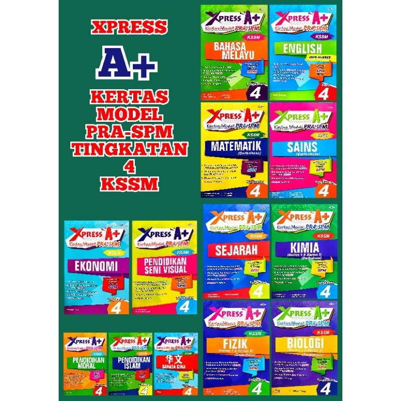 Buku Latihan Spm Xpress A Kertas Model Pra Spm Tingkatan 4 Kssm