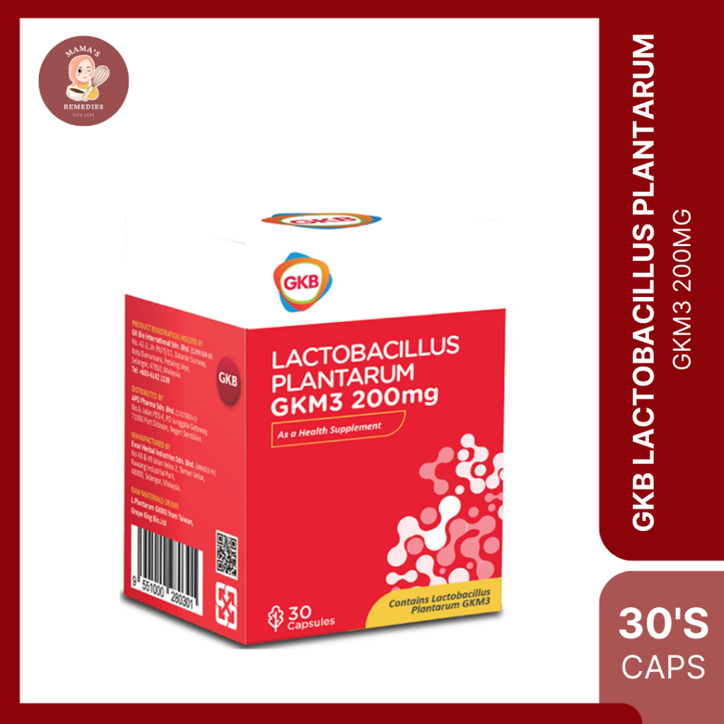 GKB LACTOBACILLUS PLANTARUM GKM3 200MG CAPSULE 30S | Shopee Malaysia
