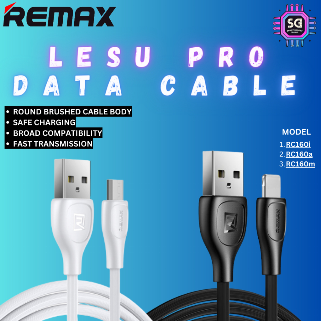 Remax Lesu Pro Data Cable Micro/Type-C/iP | Shopee Malaysia
