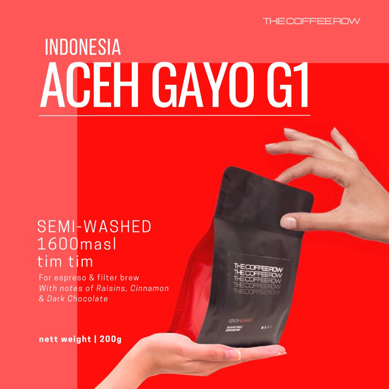 INDONESIA ACEH GAYO G1 | MEDIUM-TO-DARK ROAST ARABICA COFFEE (200G ...