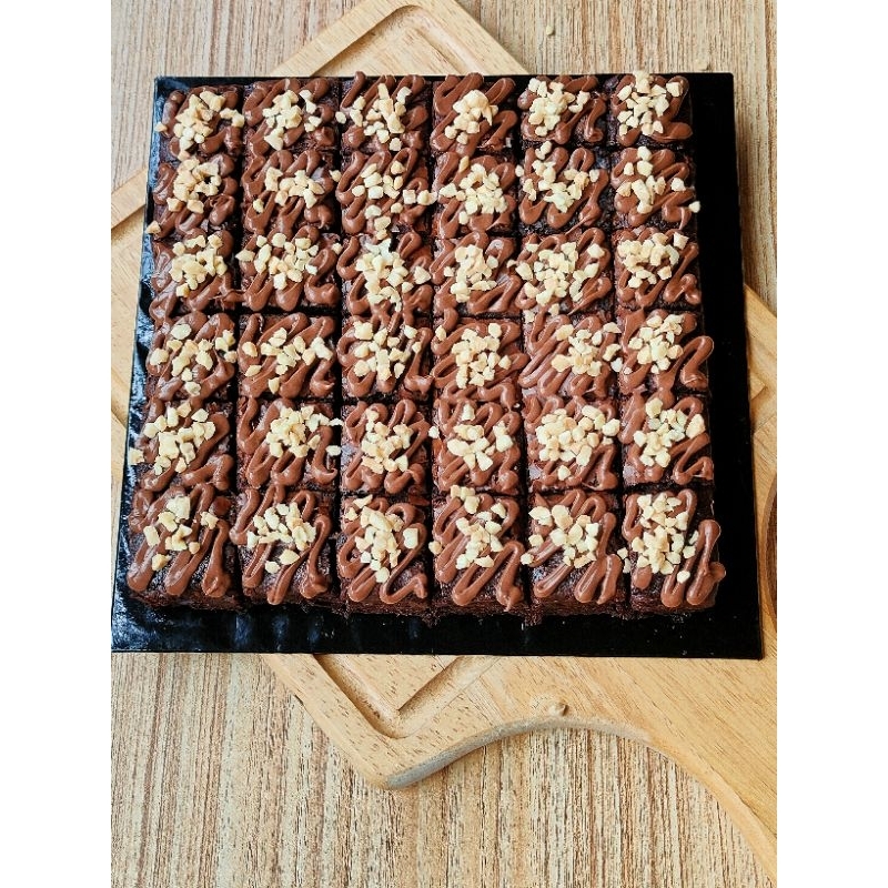 Brownies kedut 8x8 keduts chewy fudgy kurang manis brownies less sweet ...