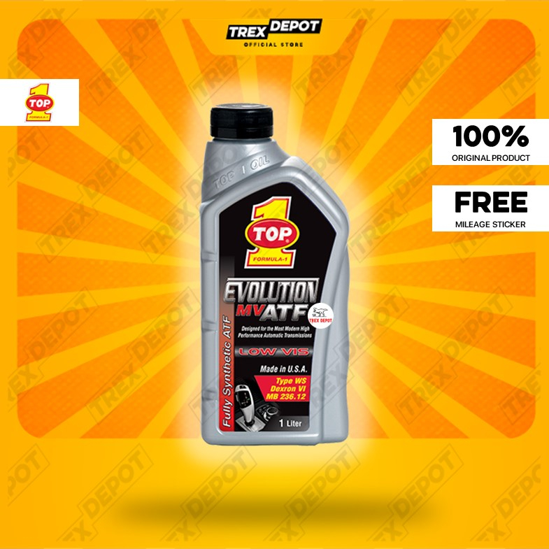 TOP 1 Evolution MV ATF Fully Synthetic Automatic Transmission Fluid (1L ...