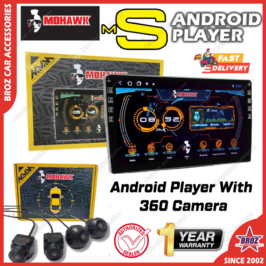 100% Original Mohawk MS Series Car Android Player With 3D 360 Reverse Camera Car Android Kereta ...