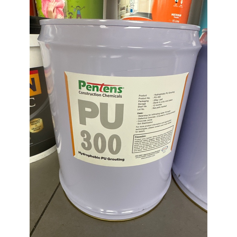 Pentens PU 300 Hydrophobic PU Grouting 20kg/ Injeksi Waterproofing ...