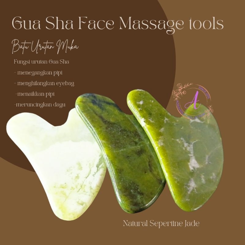 Batu Urut Muka Gua Sha Original Face Massage Board Facial Stone Tool ...