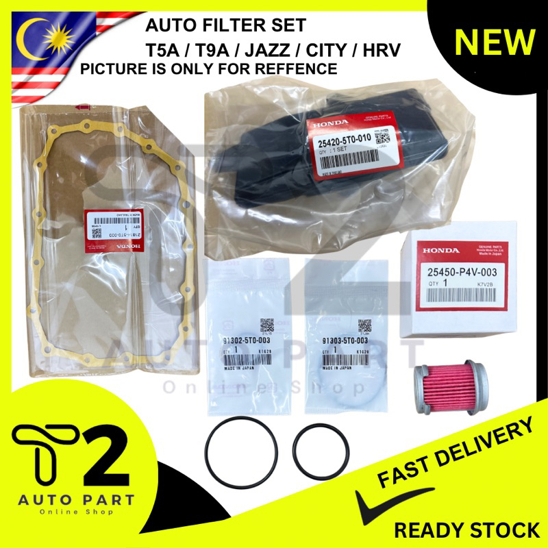 T2 AUTO FILTER KIT SET HONDA CITY 2014 GM6 T9A, HR-V T7A, BR-V, JAZZ ...