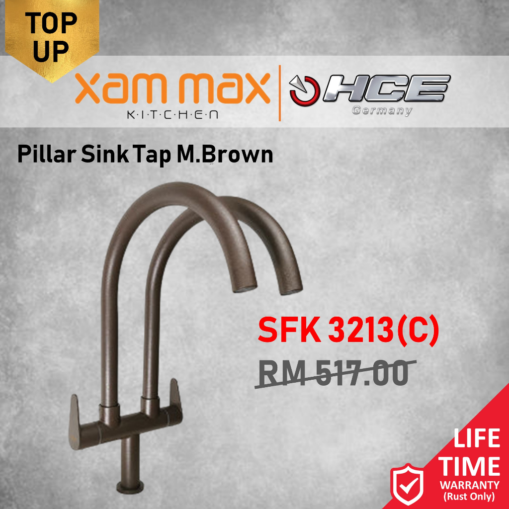 HCE SUS304 PREMIUM COLOR FAUCET | Pull Out Pillar/Wall Kitchen Sink Tap ...